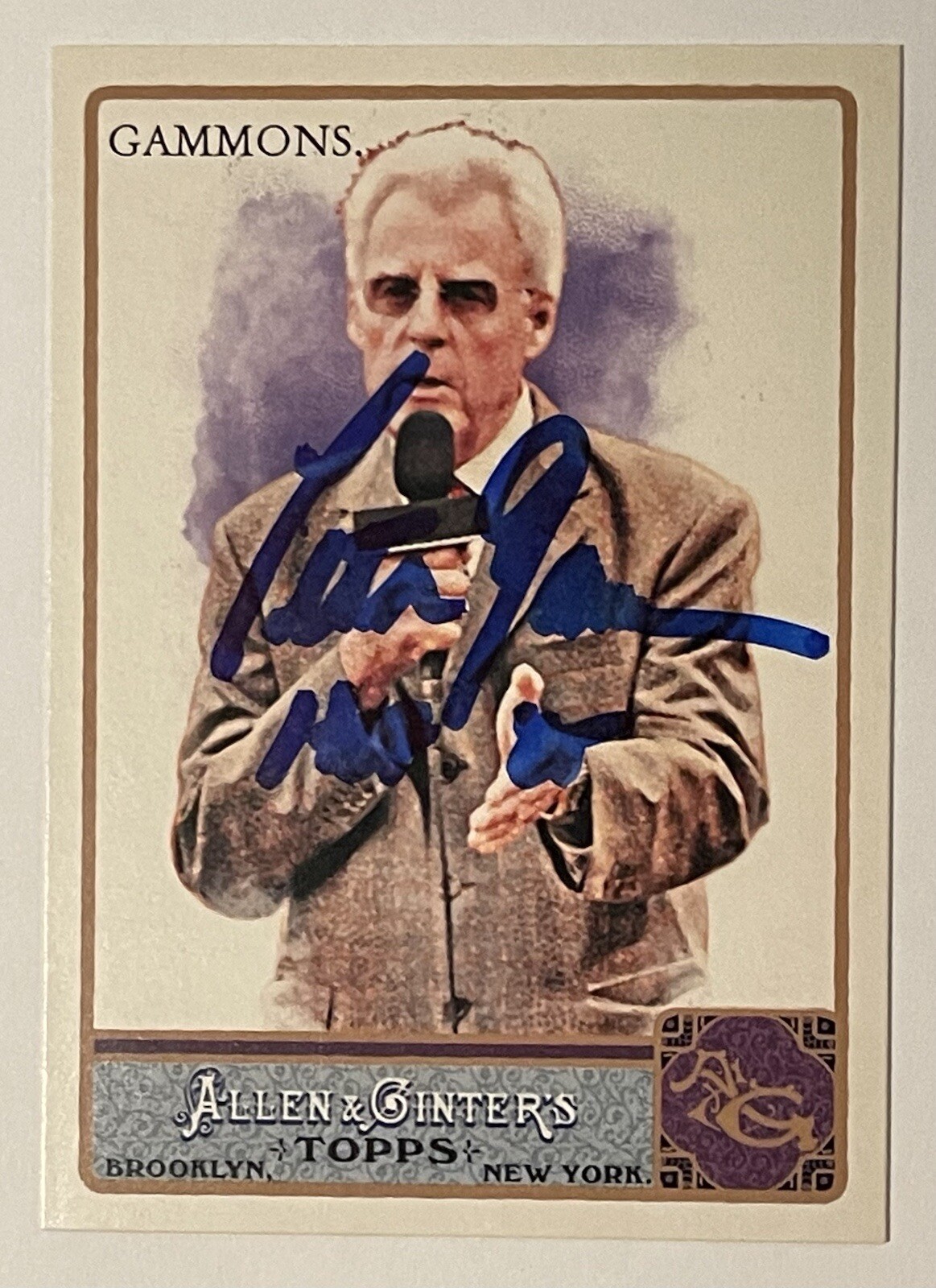 Peter Gammons MLB Broadcaster Signed 2011 Allen & Ginter Card | eBay
