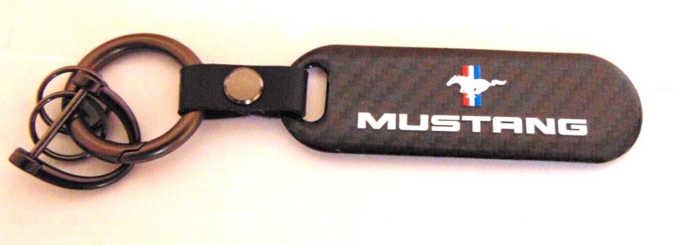 Mustang Black Pony Horse Key Chain Fob Ring 1 Keychain GT 500 Cobra ...