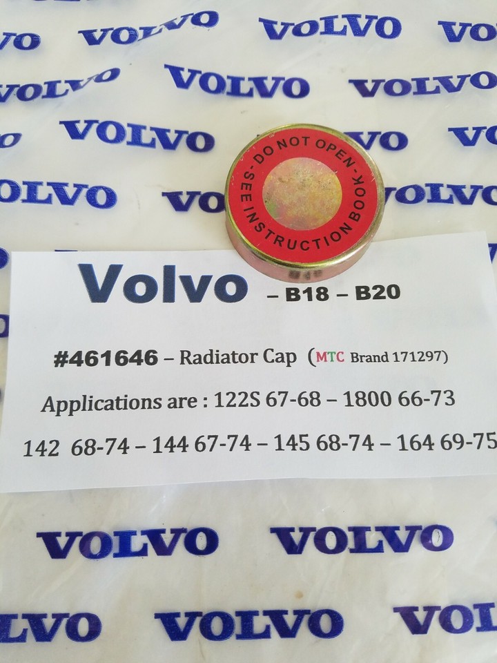 Volvo 122 67-68 - 142 - 144 - 145 67-74 - 164 - 69-75 - Radiator Cap ...