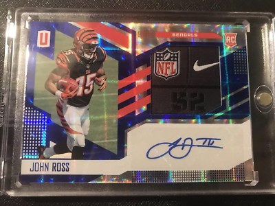 2017 John Ross Rookie Card Lot - Including True 1/1 With NFL 52 Logo ...