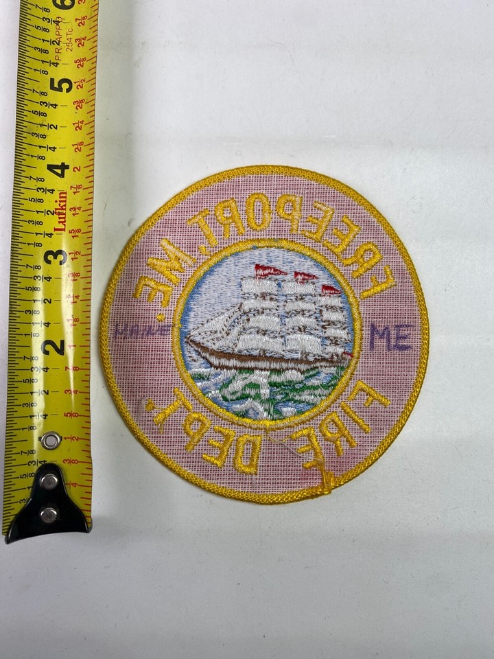 Freeport Fire Maine ME Sailboat Patch R10 | eBay