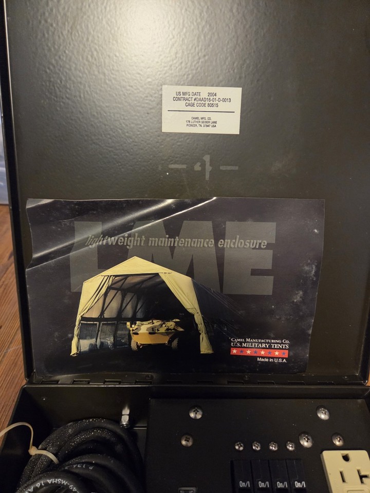 U.S. Military Surplus Lightweight Maintenance Enclosure Power ...