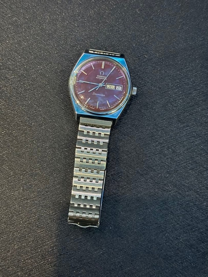 Omega Seamaster Automatic Watch 41mm Men's Wine Red Dial Used | eBay