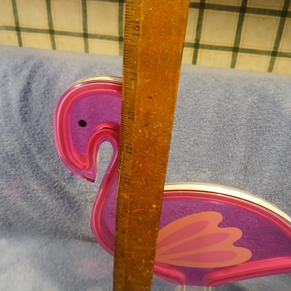 New Lighted PARADISE Flamingo 🦩 Table Lamp/Patio/Man Cave 13” Tall NEW ...