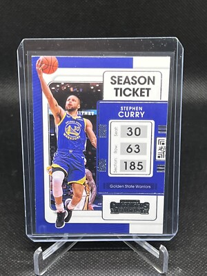 2021-22 Contenders Season Ticket #10 Stephen Curry Golden State ...