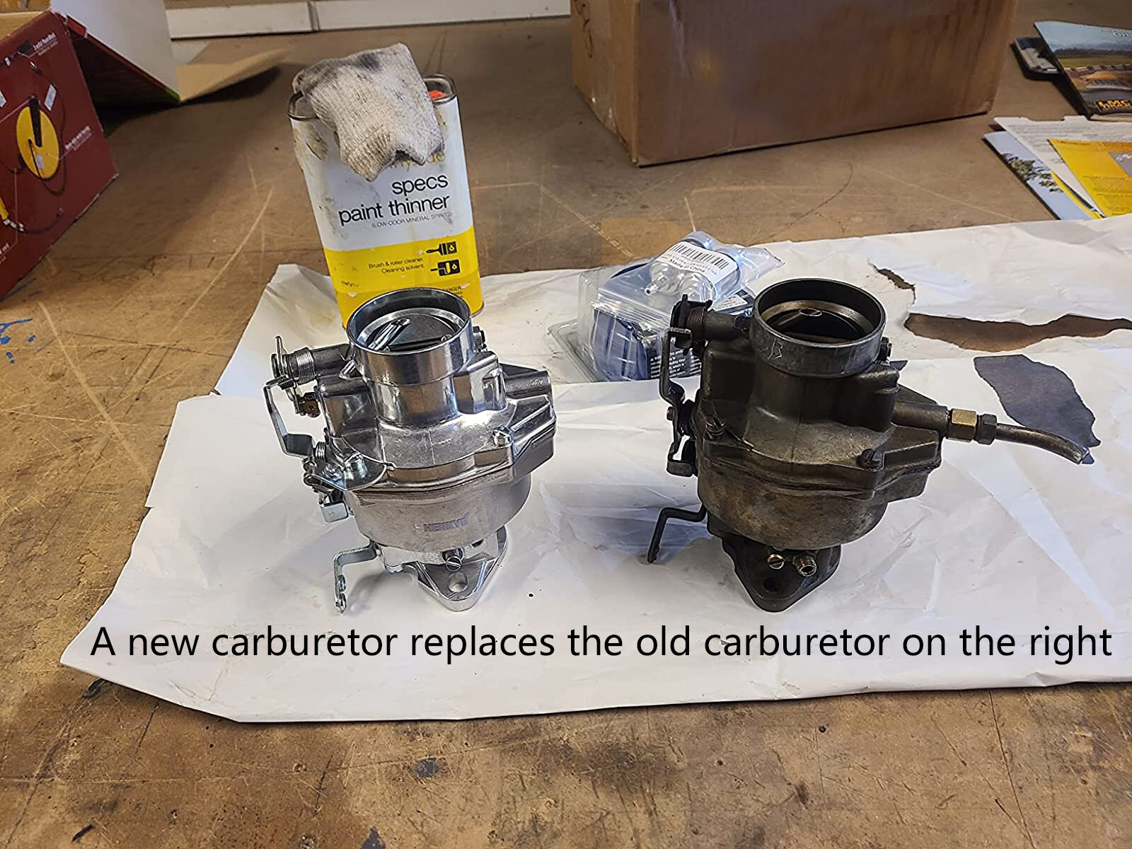1950-1959 Chevy GMC 235 ci Engine Rochester B 1 bbl Carb 3.8L 235Cu. OE ...