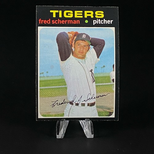 Fred Scherman 1971 Topps Baseball #316 CLEAN EX+ - Tigers Iconic ...