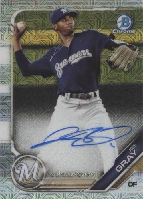 2019 Bowman - Mega Box Chrome Mojo Autographs Joe Gray #BMA-JG (AU, RC ...