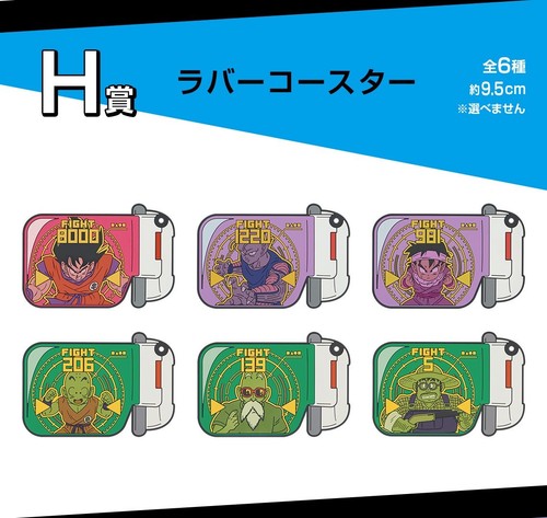 Ichiban Kuji Dragon Ball Prize H: Rubber coaster Complete 6 types | eBay