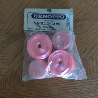 Vintage NOS Classic BENOTTO Professional Hot Pink Bar Tape Cello Tape ...