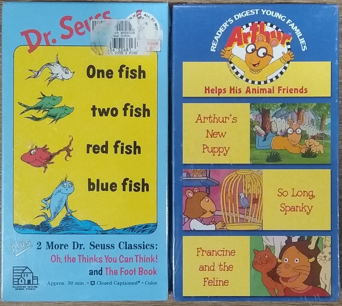 Arthur Helps His Animal Friends & One Fish Two Fish Red Fish Blue Fish ...