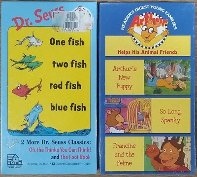 Arthur Helps His Animal Friends & One Fish Two Fish Red Fish Blue Fish ...