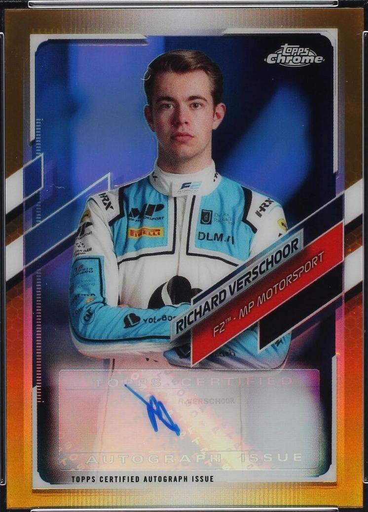 2021 Topps Chrome Formula 1 - Autographs Richard Verschoor #CA-RV Gold ...
