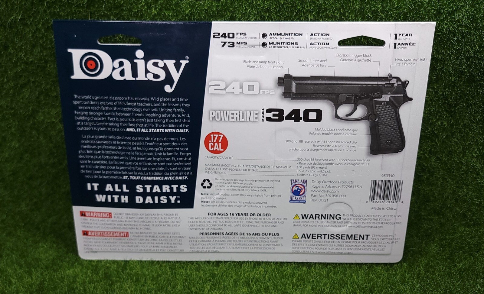 Daisy Powerline 340 BB Air Gun Pistol for sale online | eBay