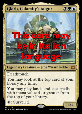 MTG GLARB, CALAMITY's AUGUR FOIL EXC - GLARB, AUGURE DELLA CALAMITÀ 215 ...