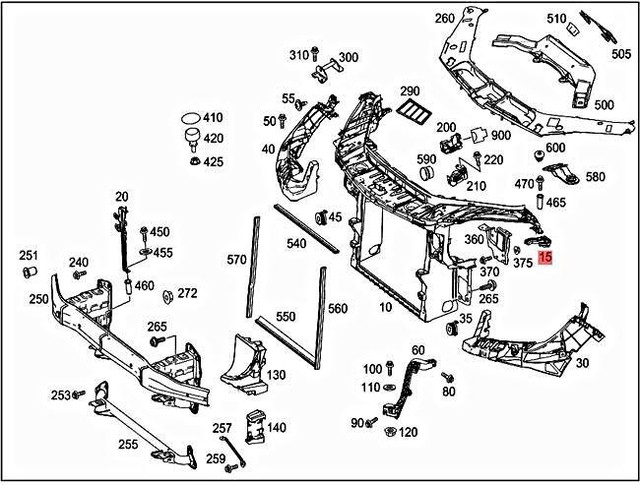 Mercedes-Benz 1668850056 Genuine OEM Side Panel Bracket for sale online ...
