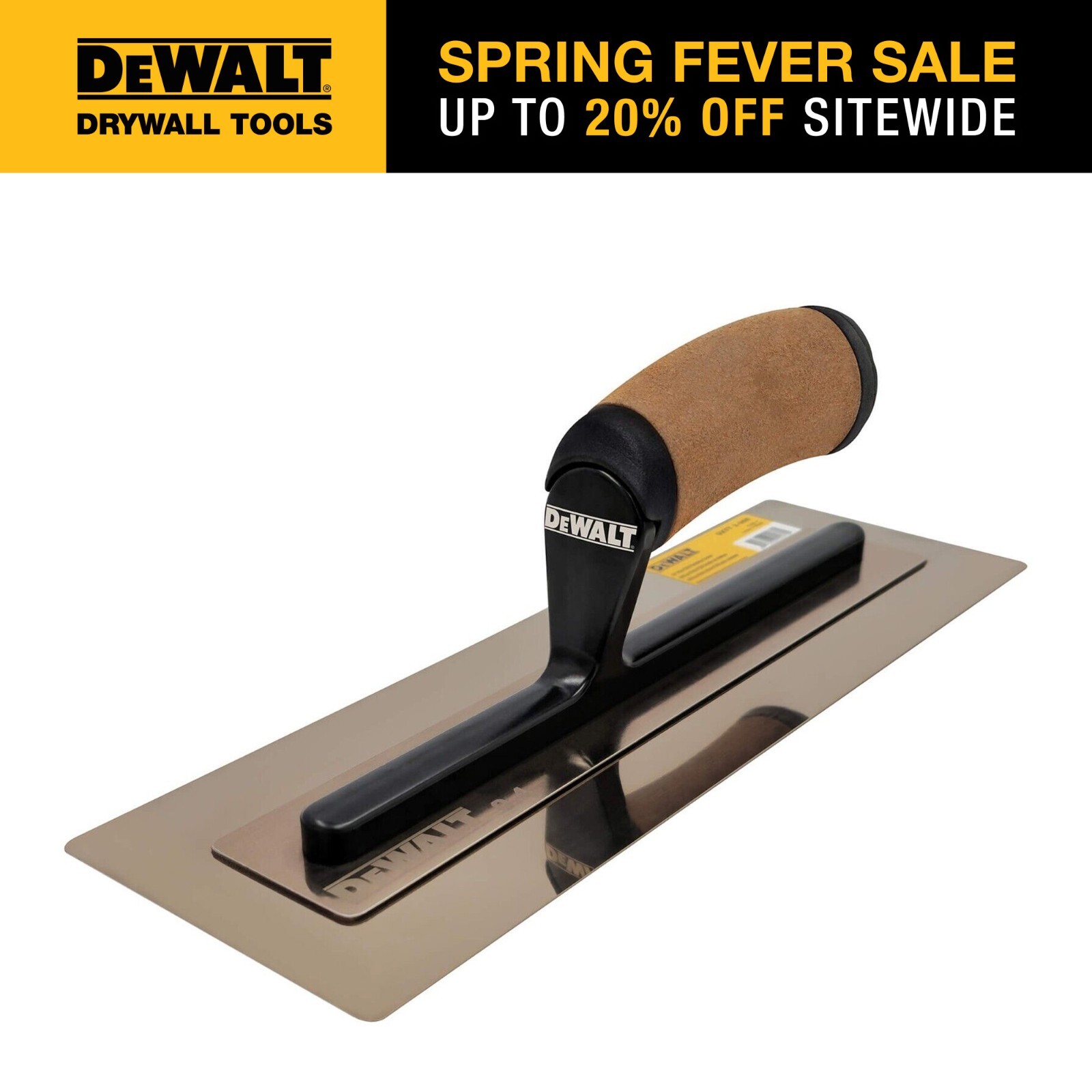 DeWalt Drywall 14" Flex Finishing Trowel With 0.4mm X 120mm Blade | 2 ...