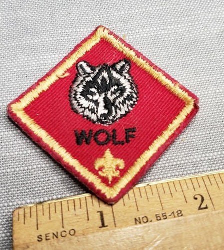 Red Cub Scout Wolf Patch Boy Scouts Of America H52 | eBay