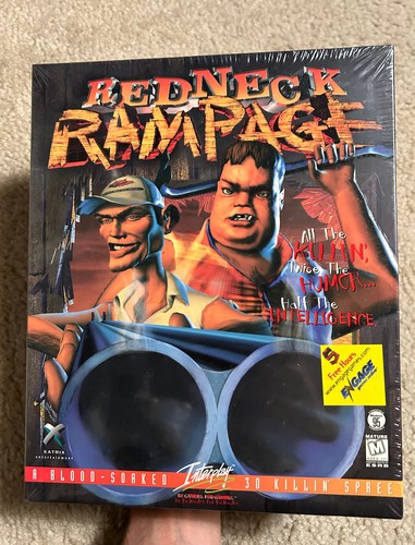 RedNeck Rampage Big Box PC CD-ROM interplay Newspaper & Manual BRAND ...