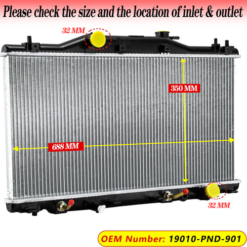 Premium Cooling Radiator For 2001-On Years Honda Integra DC5 Coupe Auto ...