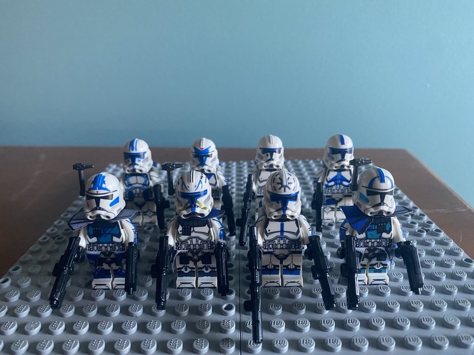CUSTOM Star Wars Blue 501 Jesse Clone Trooper Buildable | eBay