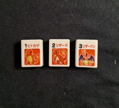 Charizard Charmeleon Charmander Japanese Ponjan Mahjong Pokemon Toy ...