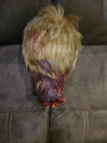 Extremely rare , Gory Life-like Severed Human Head By Ghostride ...
