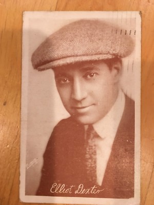 Original EVANS LA 1920s Actor ELLIOTT DEXTER Sepia Divided Back ...