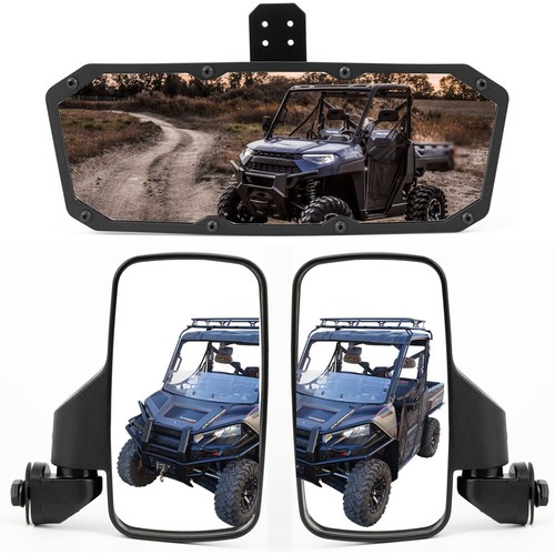 For Polaris Ranger 500 570 900 1000 XP UTV Rearview Side Mirrors ...