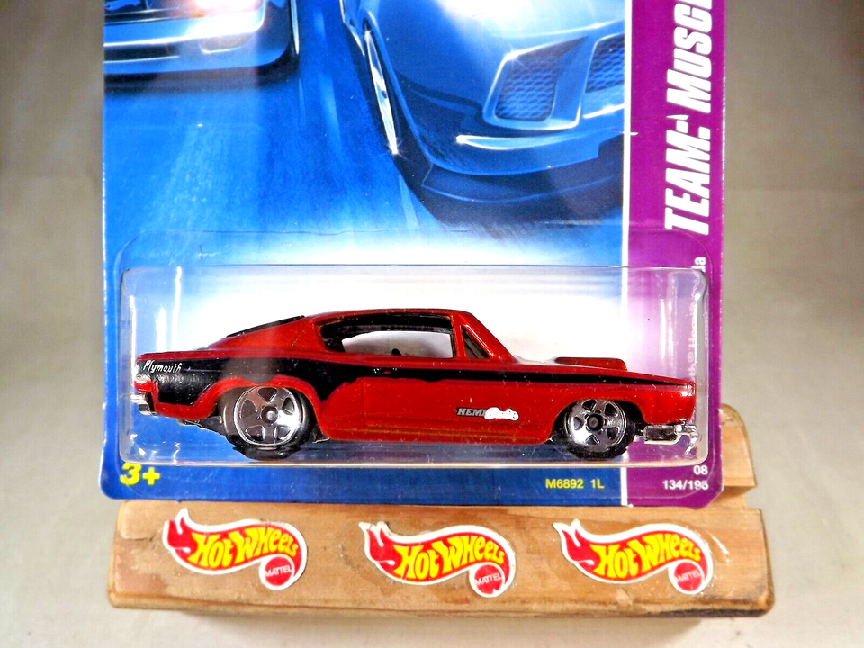 2008 Hot Wheels #134 Team: Muscle Mania 2/4 '68 PLYMOUTH HEMI CUDA ...