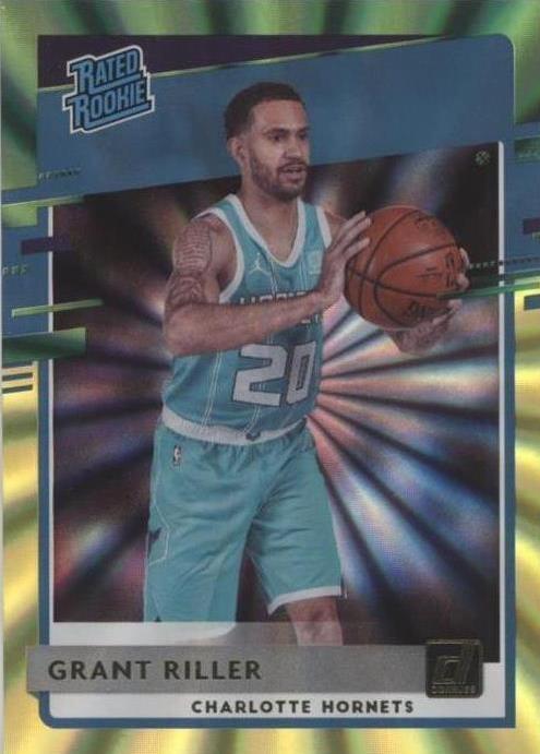 2020-21 Panini Donruss - Rated Rookies Grant Riller #250 Green & Yellow ...
