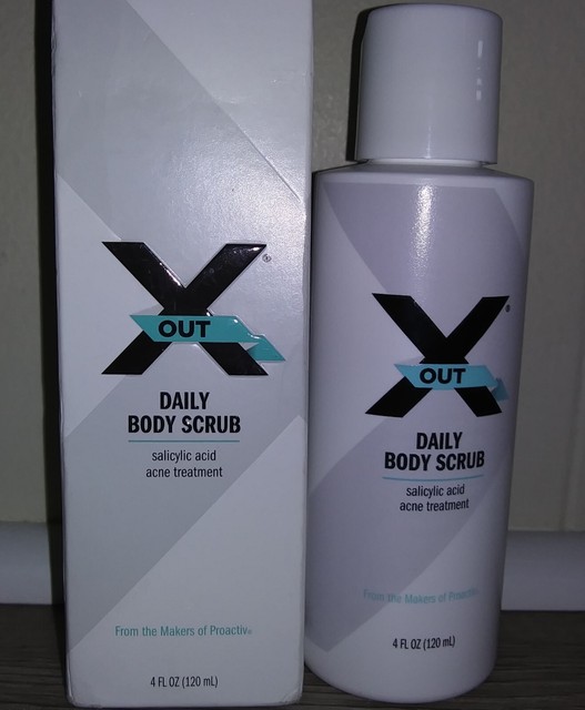 Proactiv X out Daily Body Scrub Acne Cleanser 4oz 2 Salicylic Acid ...