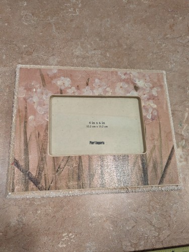 Pier 1 Imports Wood Wall Mounted Photo Frames 4 x 6 Flowers Textured | eBay