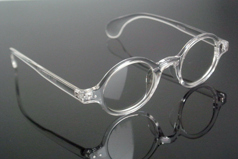 Vintage Oval Round 42.70mm Small Eyeglass Frames Clear Lens Rx able ...