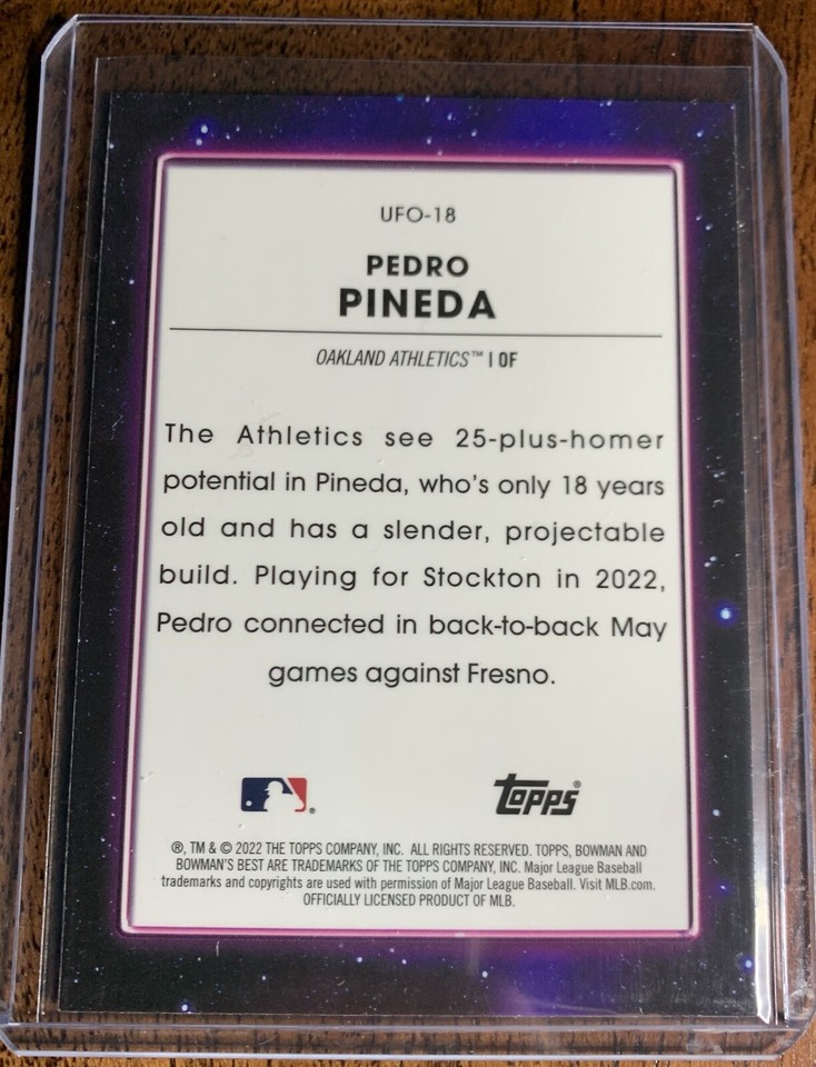 2022 Bowmans Best #UFO-18 Oakland Athletics Pedro Pineda UFO | eBay
