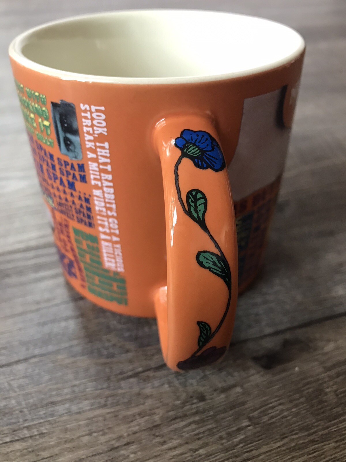 Monty Python Coffee Mug |12oz Orange Quotes 2013 | Logo inside cup ...