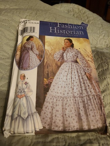 SIMPLICITY 5442 Misses Historical Dress 2 Versions COSTUME PATTERN 14 ...