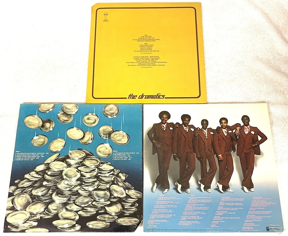 (3) SEALED LP's - Dramatics, The "Jackpot" , "Drama V" , "Dramatically ...