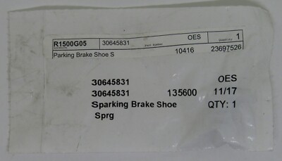 New Parking Brake Shoe Spring for Volvo Part No. 30645831 | eBay