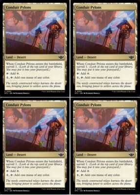 MTG - 4x CONDUIT PYLONS - Outlaws of Thunder (C) | eBay