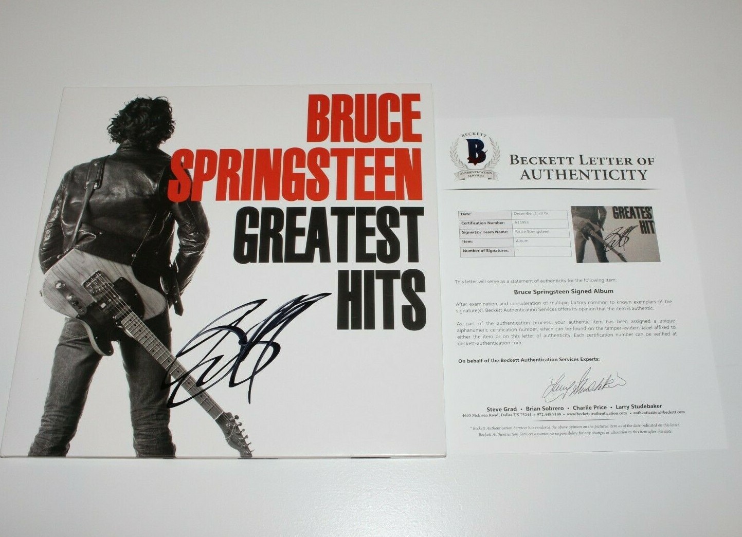 Bruce Springsteen Autographed Memorabilia | Signed Photo, Jersey ...