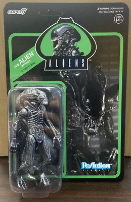 Aliens ReAction Figure - The Alien Warrior Xenomorph Super7 | eBay