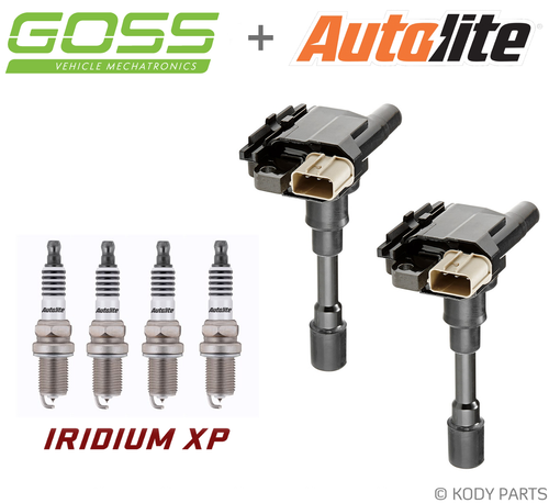 GOSS COILS & AUTOLITE IRIDIUM PLUGS - for Suzuki Ignis Sport 1.5L (M15A ...