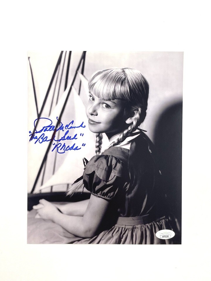 The Bad Seed Rhoda Penmark Signed 8x10 Photo by Patty McCormack Horror ...