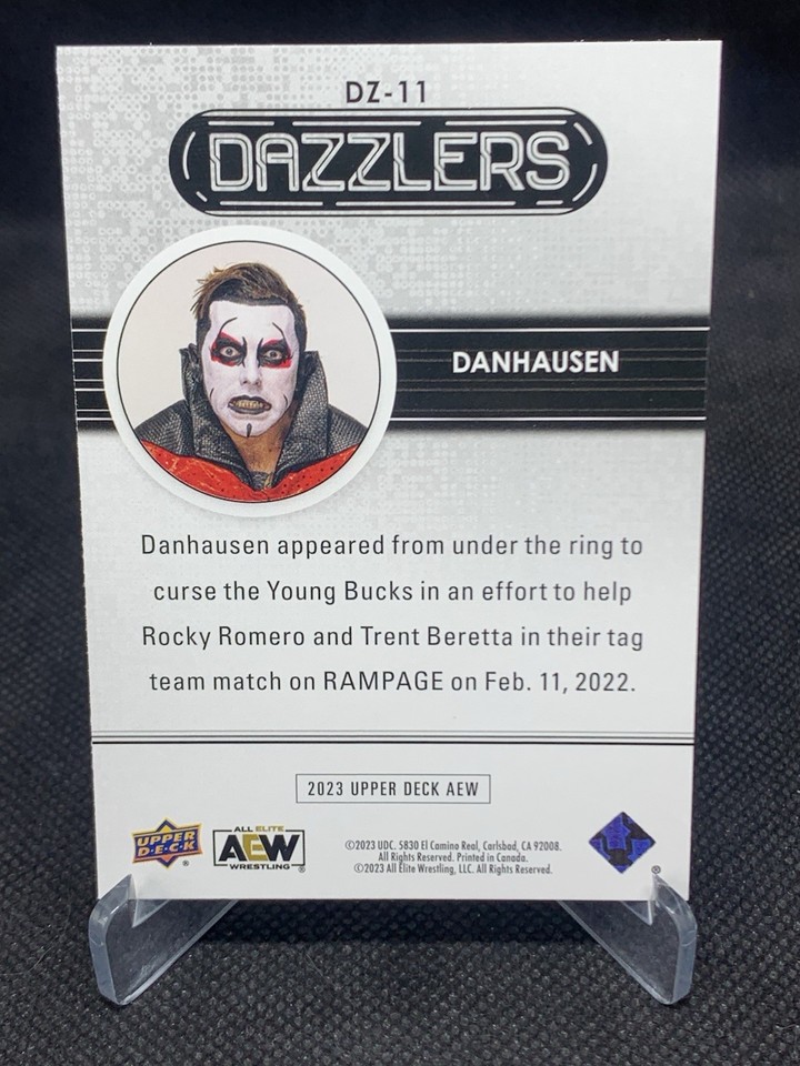 2023 Upper Deck AEW All Elite Wrestling Dazzlers Blue Danhausen #DZ-11 ...
