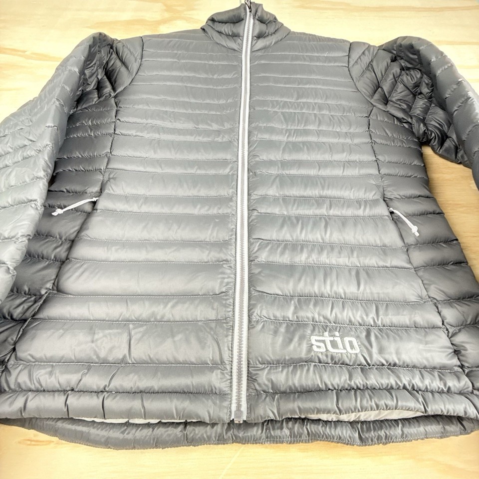 New Stio Pinion Down Sweater Jacket Outerwear Magnet Grey Women’s Size ...
