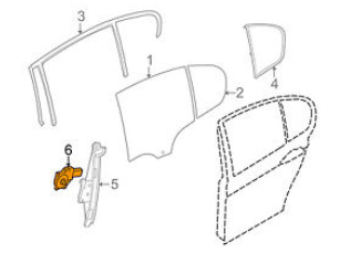 BMW 3 E90 Moteur de lève-vitre arrière gauche 67626927025 6927025 ...