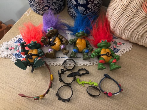 Vintage Teenage Mutant Ninja Turtles Troll Dolls Set | Rare 1990s TMNT ...