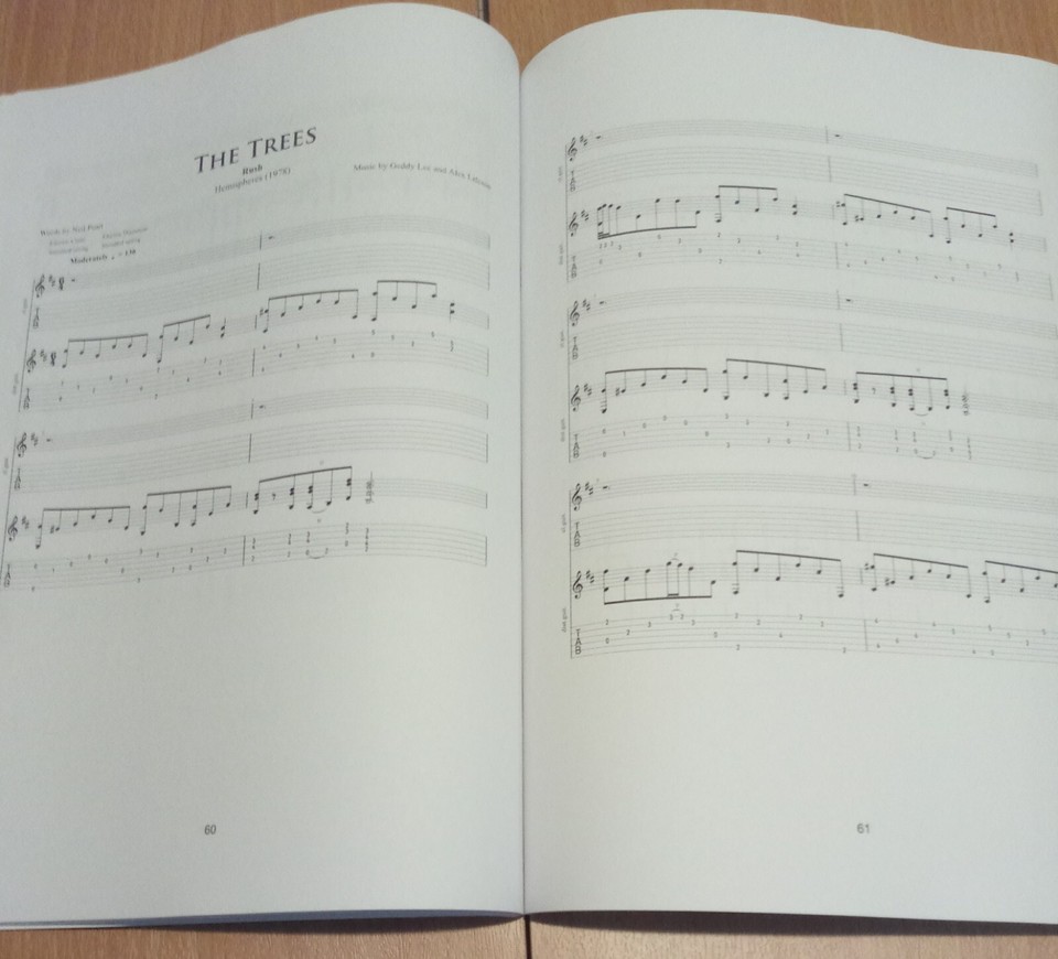 RUSH - HEMISPHERES - TAB BOOK - TABLATURE | eBay