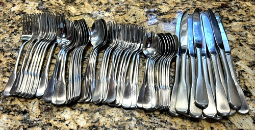 Oneida Minute Man Colonial Boston Stainless Steel Flatware 62 Pieces | eBay